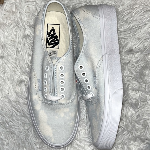 Vans | Shoes | Authentic Vans Women Bleach Wash Ballard Blue | Poshmark